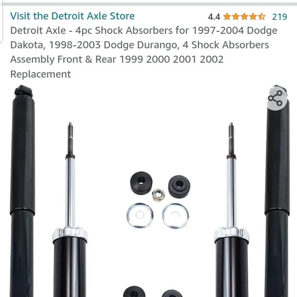 Other | Dodge Durango Shocks | Poshmark